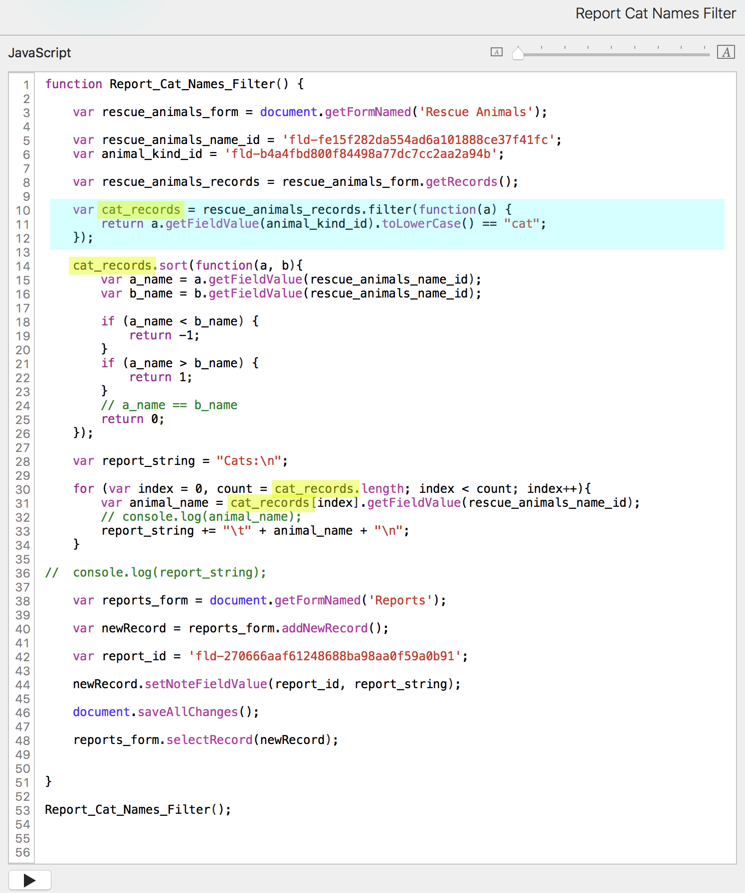 Tap Forms JavaScript Scripting 102